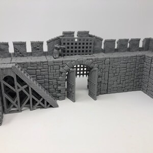 Dnd Walls and Gate for City of Tarok Terrain Wargaming Games RPG D&D ...