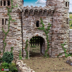 Dnd King's Castle Gate Royal Entrance With 2 Towers King and Country ...