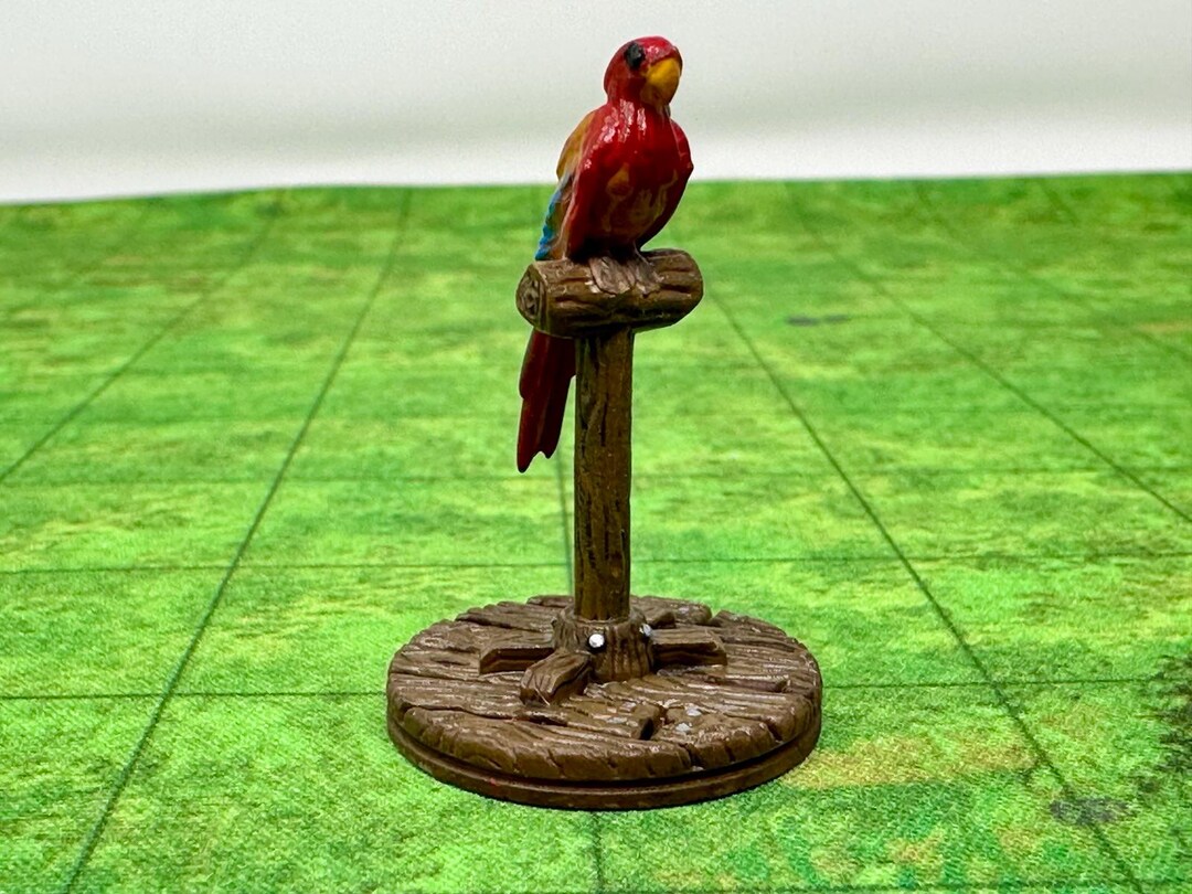 Dnd Parrot Animal Companion 28mm Resin Miniature Pirate Jungle Scatter ...