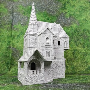 Dnd Medieval Mansion Home House- 28mm Scatter Village Tabletop Terrain ...