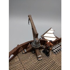 Dnd Cargo Crane Rope and Pulley Winch Dock Ship Boat Loader Tabletop ...