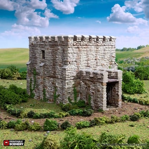 Dnd Norman Square Keep Castle From King and Country Village Tabletop ...