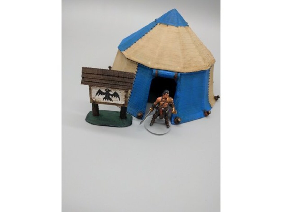 Dnd Pavillion Tent Camp Medieval Military Hunting Shelter Campaign ...