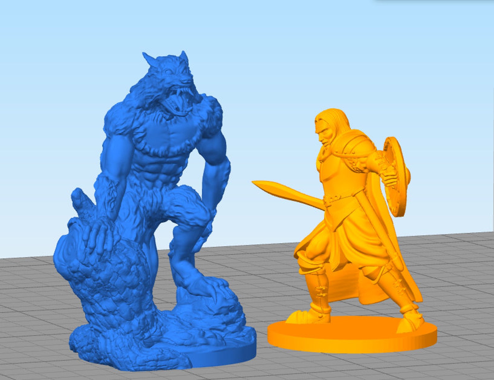 Dnd Werewolf Pack Lycanthrope Shapeshifter Wolf Form Resin - Etsy