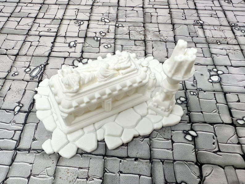 Dnd Wizard King Sarcophagus Tomb Mausoleum Royal Grave Burial Dragon's ...