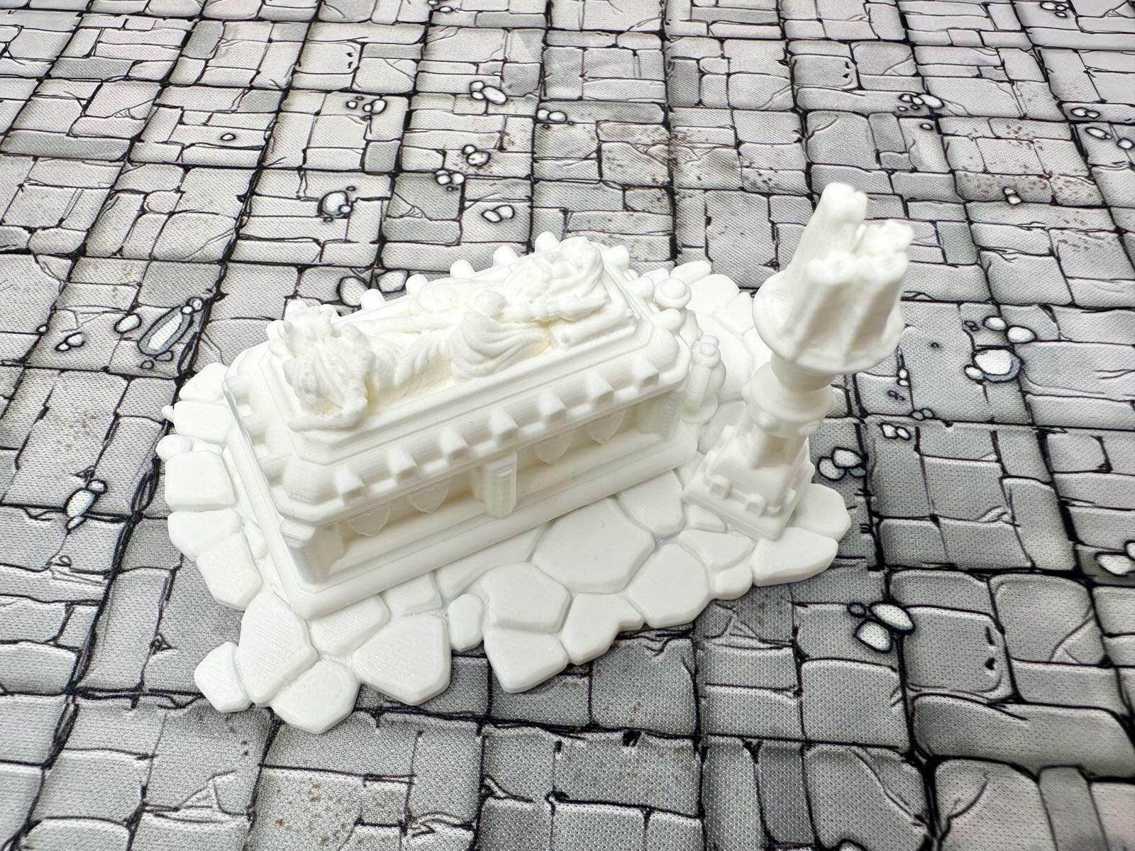 Dnd Wizard King Sarcophagus Tomb Mausoleum Royal Grave Burial Dragon's ...