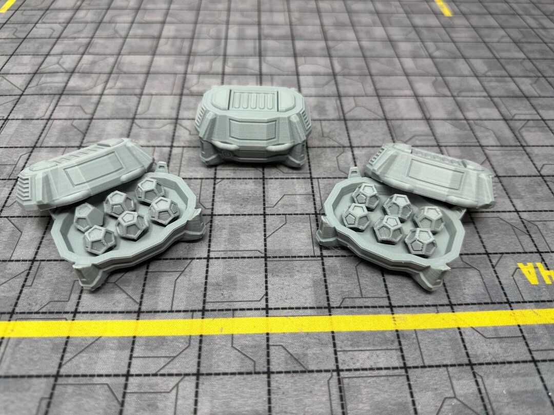 Dnd Sci-fi Storage Crates With Cells for Legion Rebel Base RPG ...