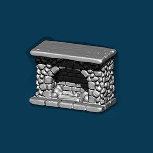 Dnd Fireplace Stone Hearth Furniture Furnishings for Tavern - Etsy