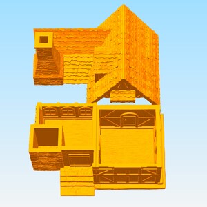 Dnd Medieval Farm House Home Cottage - 28mm Scatter Village Tabletop ...