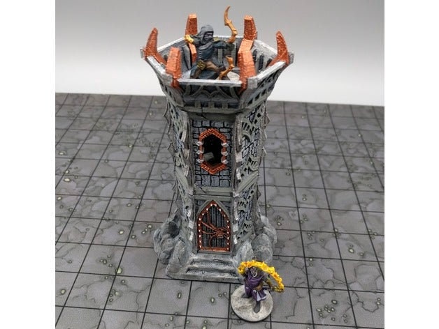 Dnd Dark Tower Underdark Tabletop Terrain Miniature RPG | Etsy