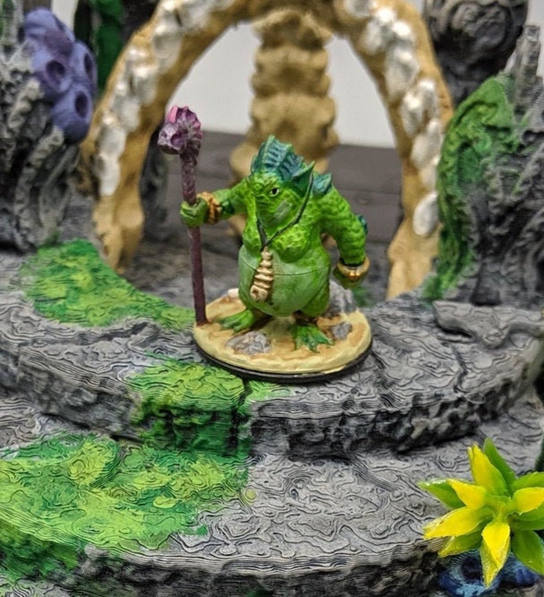 Dnd Sahuagin Deep Devil Priestess Sea Devil 28mm Resin Miniature ...