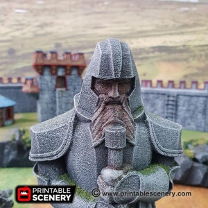 Dnd Dwarven Statue Forge City Monument Tabletop Scatter Terrain RPG D&D ...