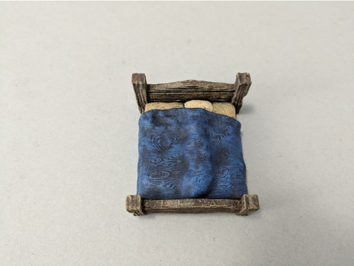 Dnd Large Bed Set of TWO for Village House - 28mm Tabletop Scatter ...