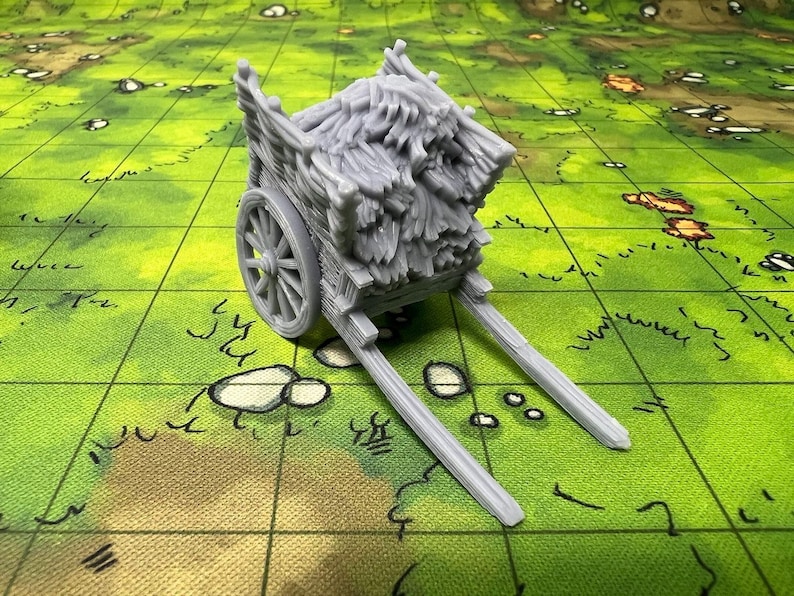 Dnd Haystack and Cart Field Wheat Crop Tudor Farmer Farm King - Etsy