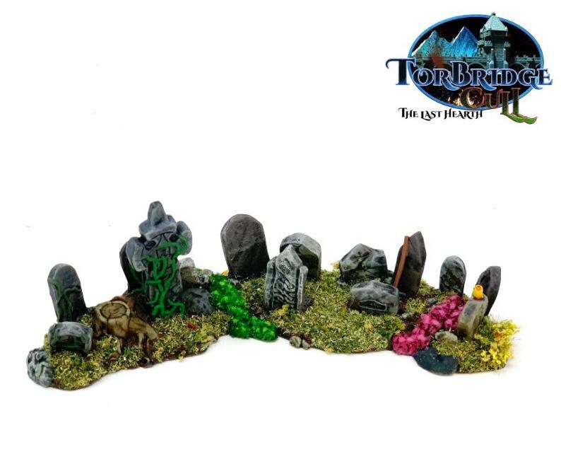 Dnd Graveyard Headstones With Trees Cemetery Miniature RPG D&D Tabletop ...