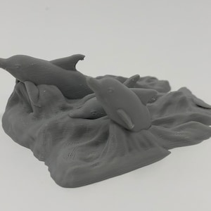 Dnd Dolphin Pod Sea Animals Marine Life Pirate Wargaming Terrain Ocean ...