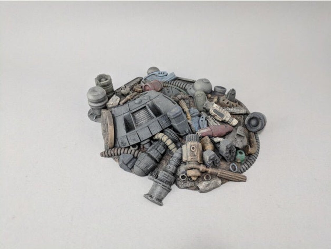 Dnd Spaceport Scrap Pile A Droid Junkyard Sci-fi Star Wars - Etsy