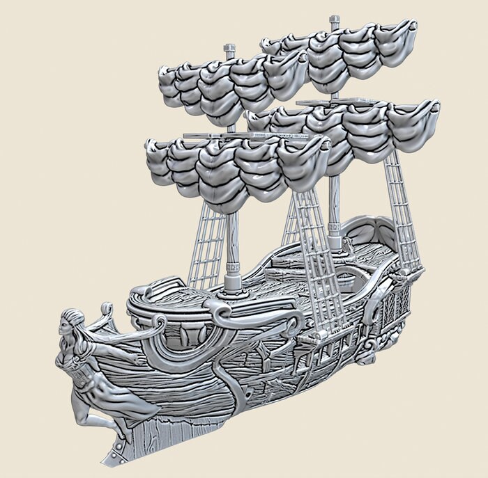 Dnd Devil's Scorn Ship Galley Pirate Boat Depths of Savage - Etsy Canada