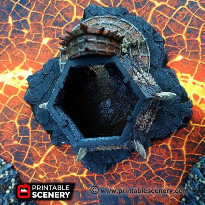 Dnd Infernal Hell Demon Tower Underdark Evil Tabletop Fantasy Scatter ...