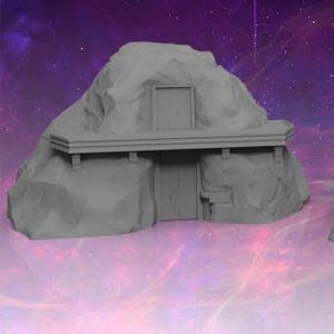 Dnd Smuggler's Den Hideout Cave Sci-fi Legion Tabletop Scatter Terrain ...