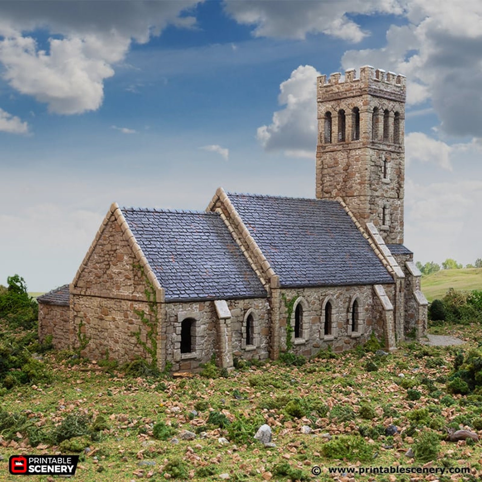 Dnd Norman Stone Church Medieval Chapel From King and Country Village ...
