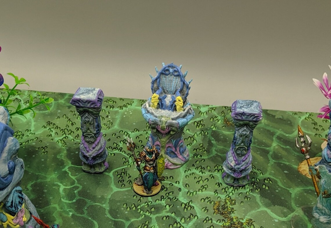 Dnd Atlantis Royal Sea Throne Depths of Savage Atoll Tabletop - Etsy