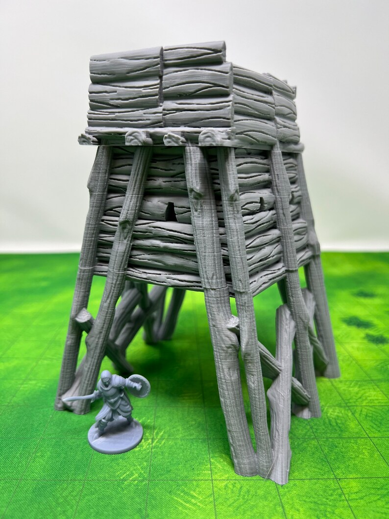Dnd Primitive Watchtower Sentinel Tower Guard War Battle Fort Fortress ...