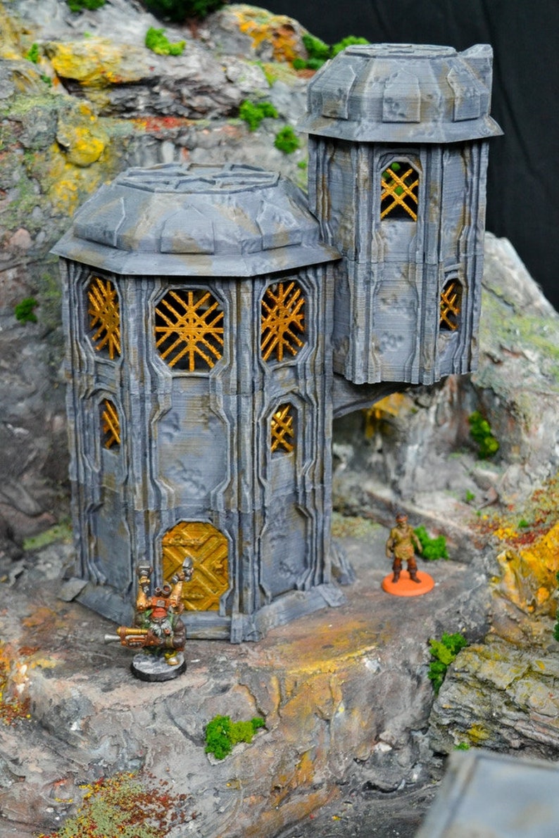 Dnd Dwarven House With Tower Dwarf Design City Buildings - Etsy