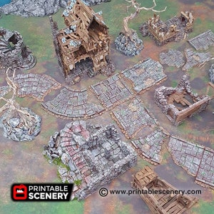 Dnd Roads of Ruin Town Worldbuilding Shadow Fey Tabletop Scatter ...