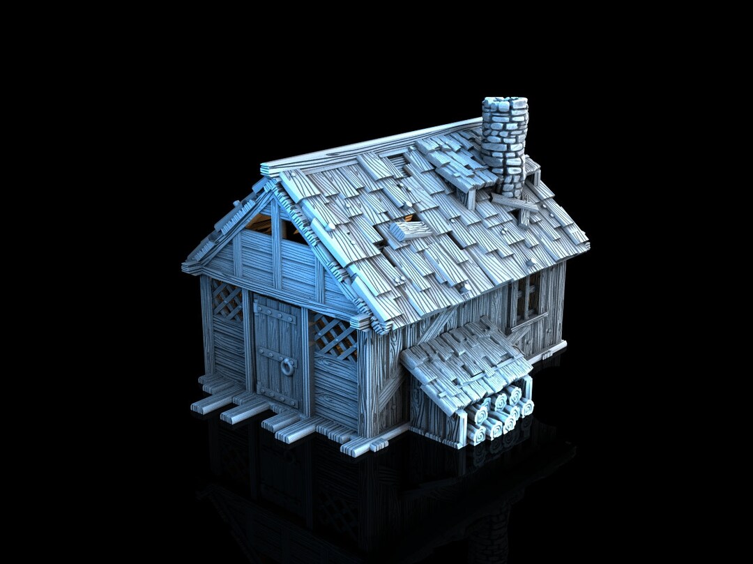 Dnd Lumberjack Cottage Hut Forest Home House Farm Village Tabletop ...