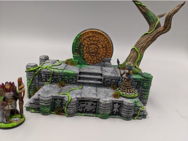 Dnd Temple Dais Sanctuary Altar Sacred Place Tabletop Scatter Terrain ...