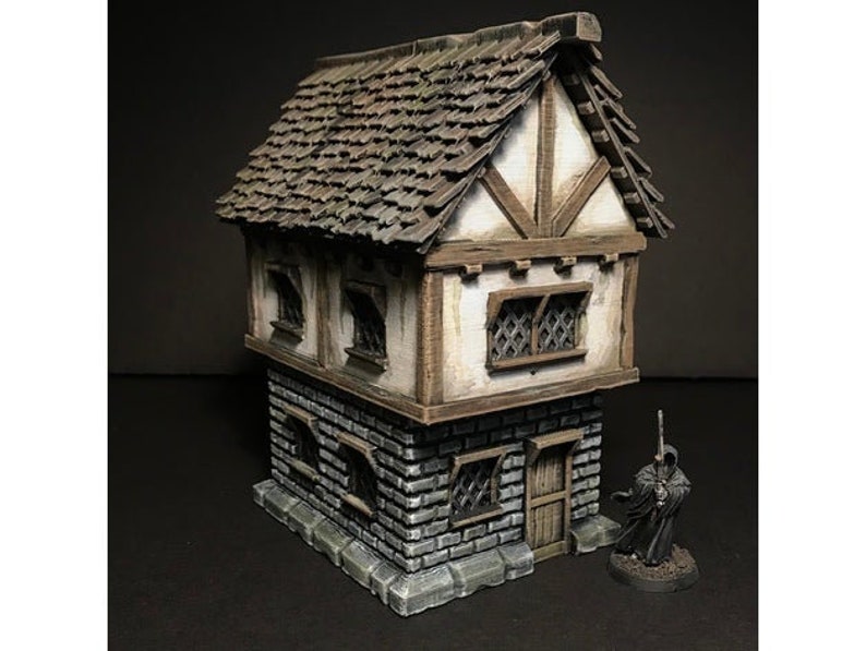 Dnd Small Village Cottage House Village Scatter Terrain | Etsy