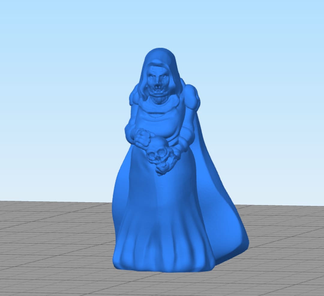 Female Crone Witch Evil Hag 28mm RESIN Miniature Tabletop Wargaming RPG ...