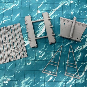 Dnd Pirate Raft Boat Sea Skiff Sailing Vessel Pirate Ship Tabletop ...