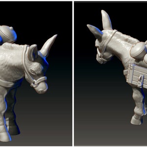 Dnd Pack Mule Donkey Traveler Animal Companion Livestock Wagon Pull ...