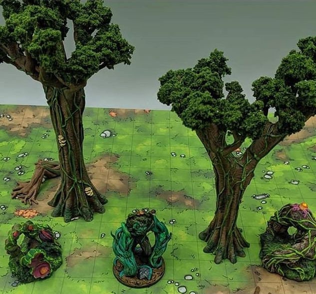 Dnd Jungle Trees Tabletop Scatter Terrain Depths of Savage | Etsy