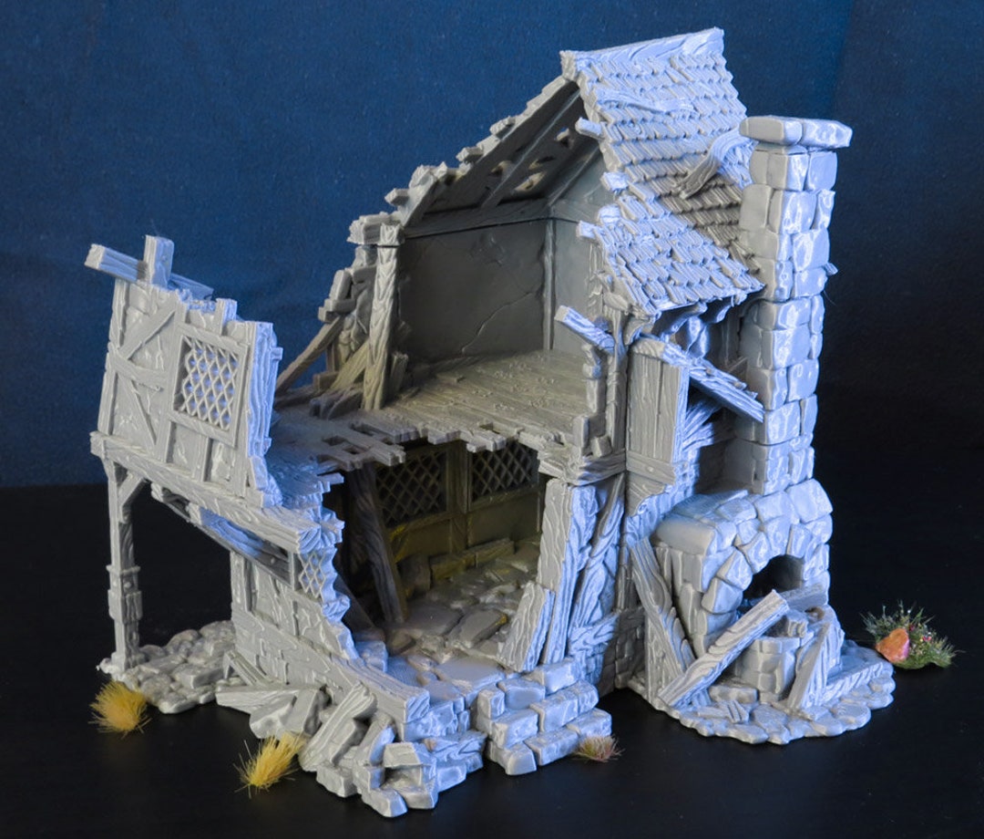 Dnd Ruined Medieval Blacksmith Shop Smitty Smithy Foundry City of Tarok ...