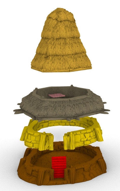 Dnd Celtic Homestead Cottage Shack Village Tabletop Scatter - Etsy