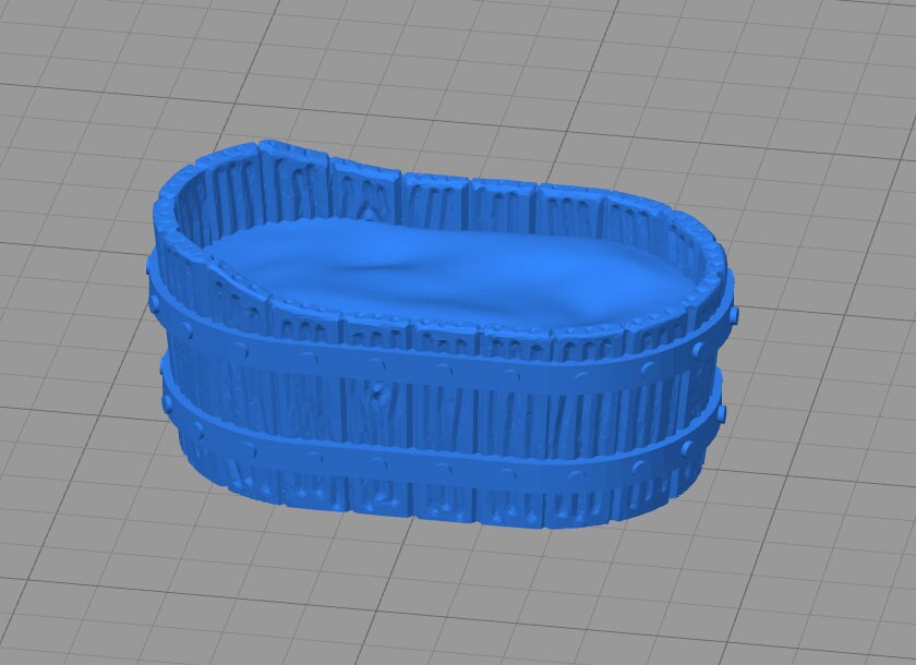 Dnd Large Wooden Tub Village Tavern Tabletop Terrain Miniature - Etsy