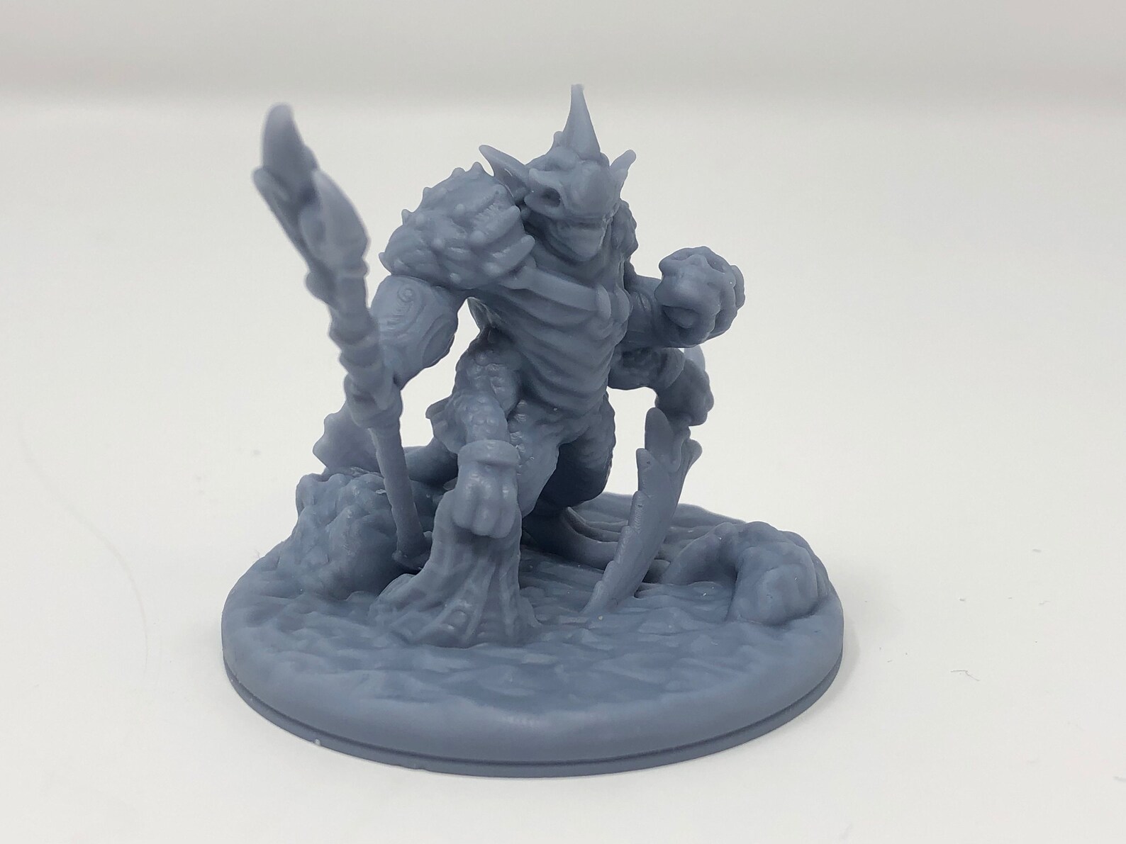 Dnd Sahuagin Deep Devil Baron Sea Warrior 28mm Resin Miniature - Etsy