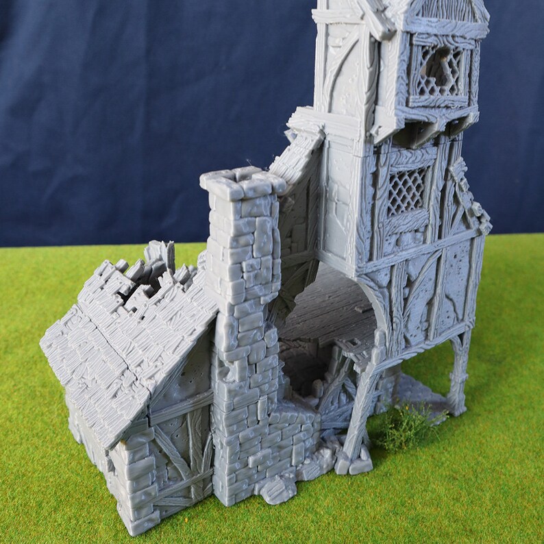 Dnd Ruined Medieval Mansion House Home City of Tarok Village Terrain ...