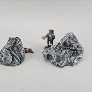 Dnd Rock Outcropping Set Rock Quarry Boulder Worldbuilding Tabletop ...