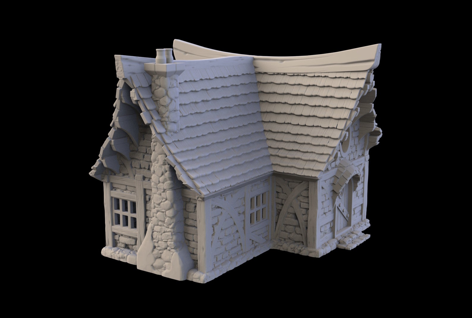 Dnd Medieval Cottage House Single Story Home V2 RPG D&D - Etsy