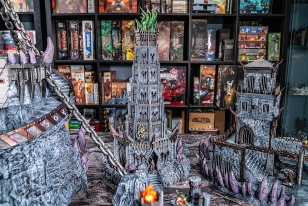Dnd Dark Tower Necromancer Wizard Hellscape Scatter Village Tabletop ...