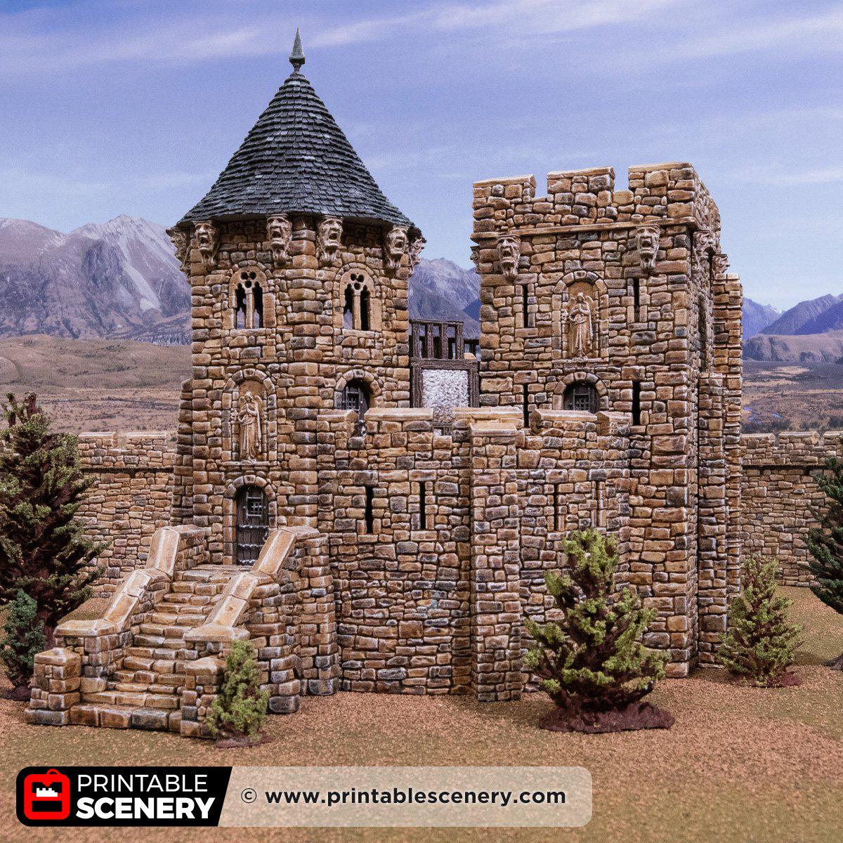 Dnd Hex Queen's Quarters Castle Medieval Village RPG Pathfinder D&D ...