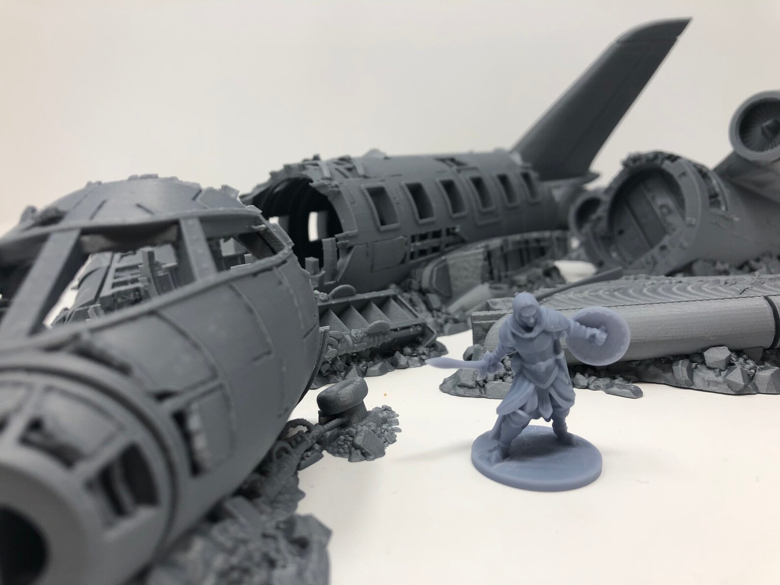 Dnd Crashed Aircraft Airplane Scatter Wreck Urban Modern | Etsy