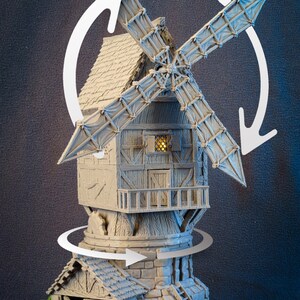 Dnd Windmill City of Tarok Medieval French Village Tabletop Scatter ...