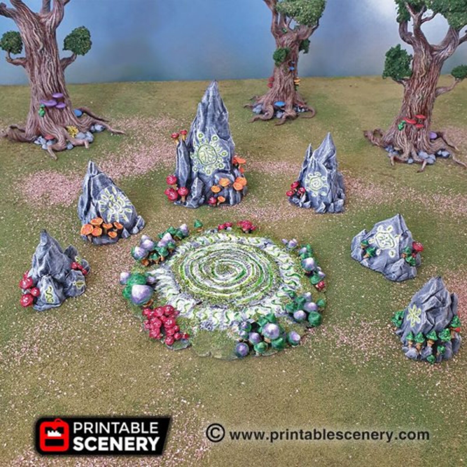 Dnd Faerie Circle Fairy Forest Druid Magical Ring Dungeons and Dragons ...