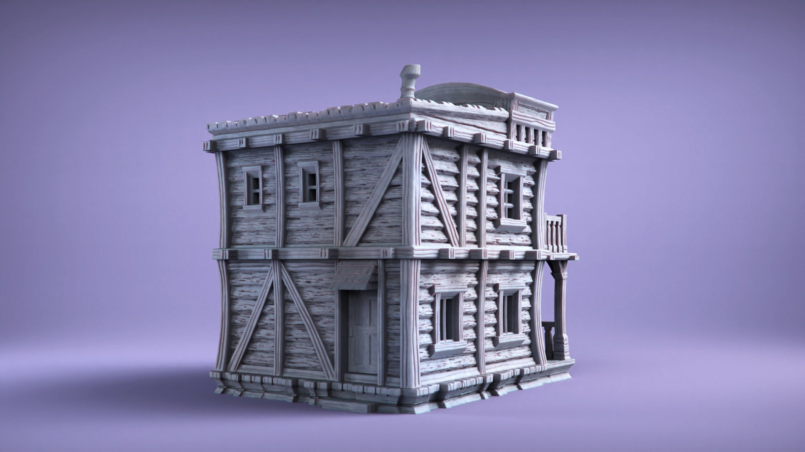 Dnd Belle's Bathhouse Bath House Western Town Railway Terrain Wargaming ...