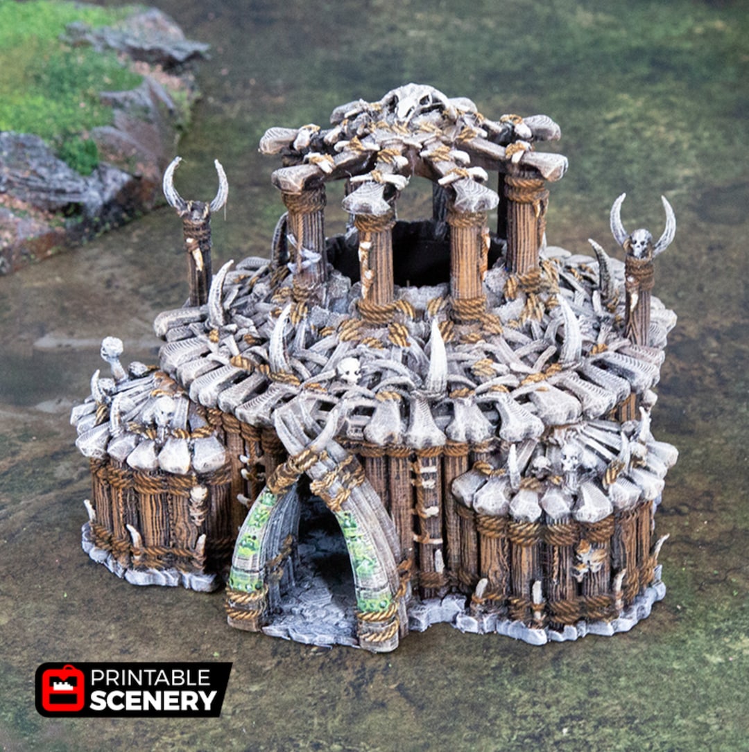 Dnd Witch Temple Lost Tribes Orc Lodge Tribal Hut Sanctuary Tabletop ...